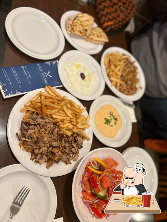Menu at Greek Brothers restaurant, Franklin Square