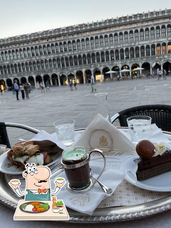 Menu at Caffè Florian cafe, Venice, P.za San Marco