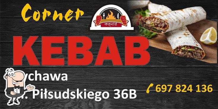 Menu at CORNER KEBAB cafe, Bychawa