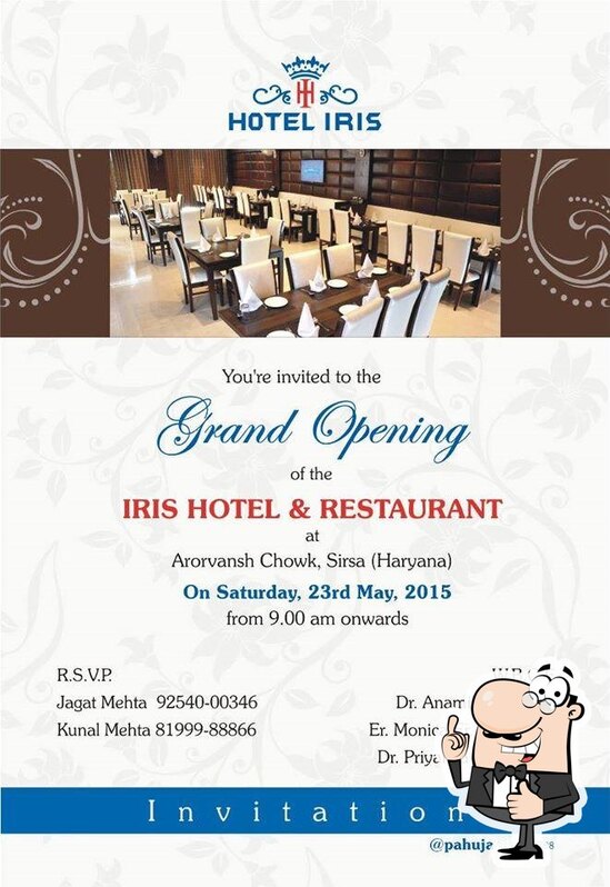 Menu at IRIS Hotel & Restaurant, Sirsa