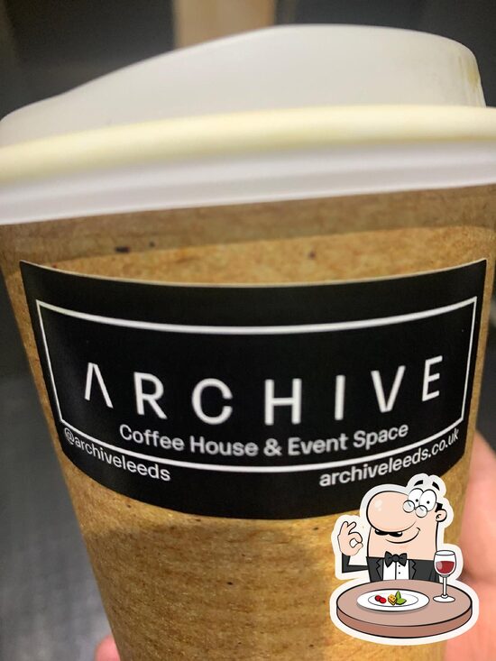 Menu at Archive cafe, Leeds