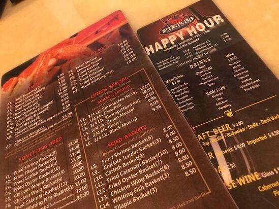 Carta del pub y bar Pier 88, Hampton