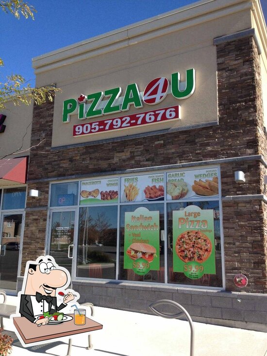 Menu at Pizza 4 U pizzeria, Brampton