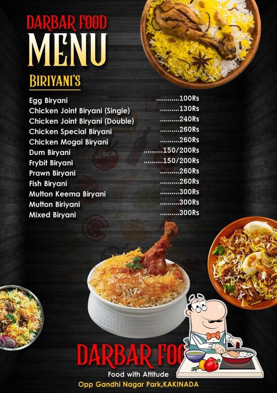 Menu at DARBAR FOODS, Kakinada