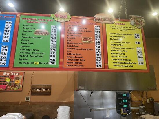 Menu at J & J Beyond Bagels restaurant, Georgetown