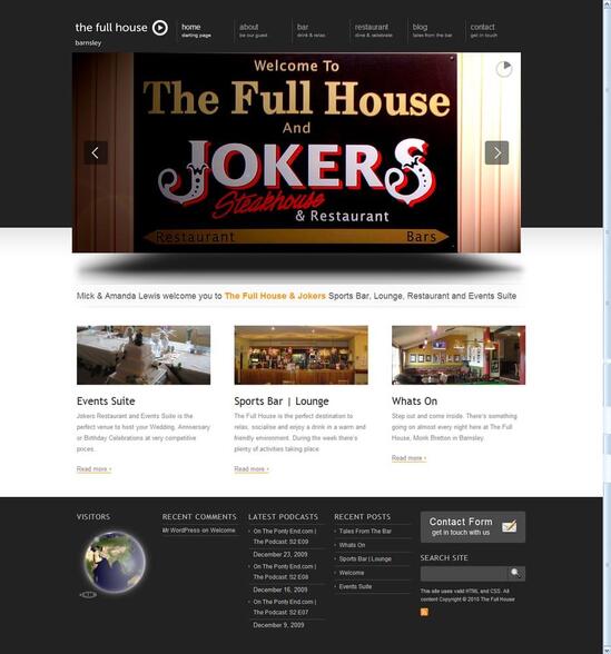 Menu at The Full House pub & bar, Barnsley