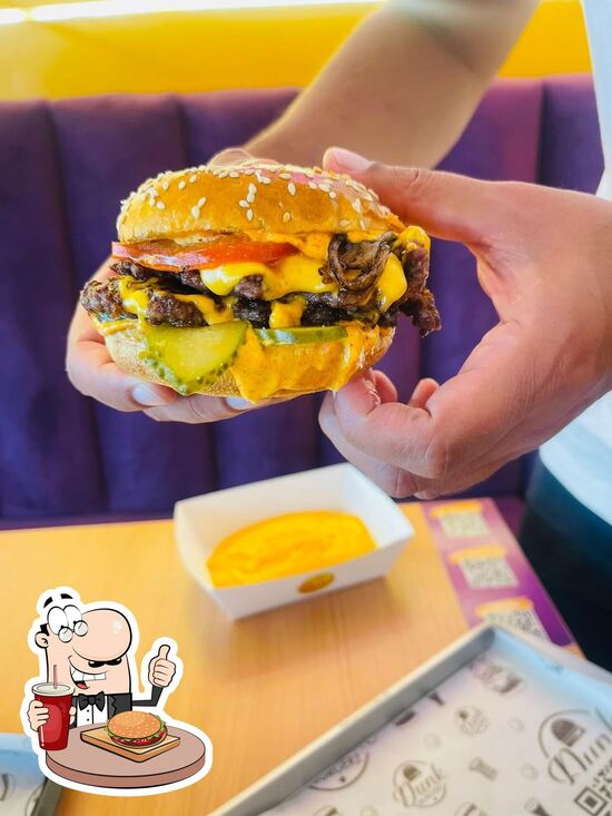Menu at Dunk Burger restaurant, Luton