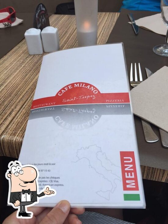 Menu au Café Milano, Saint-Tropez