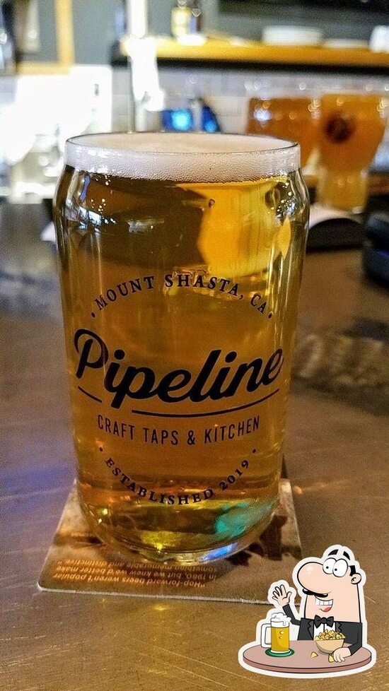 Menu at Pipeline pub & bar, Mount Shasta