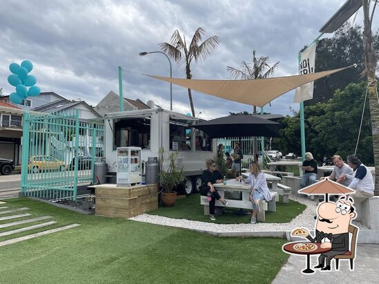 Menu at The Bondi Strip cafe, Bondi Beach