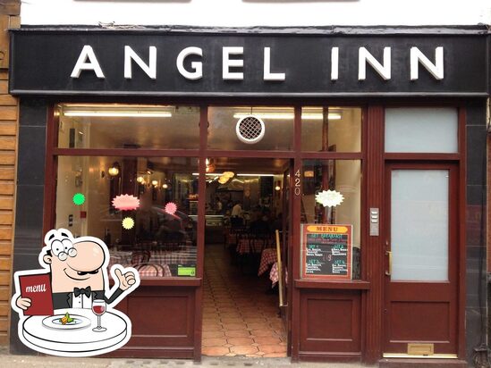 Menu at Angel Inn cafe, London, 420 St John St