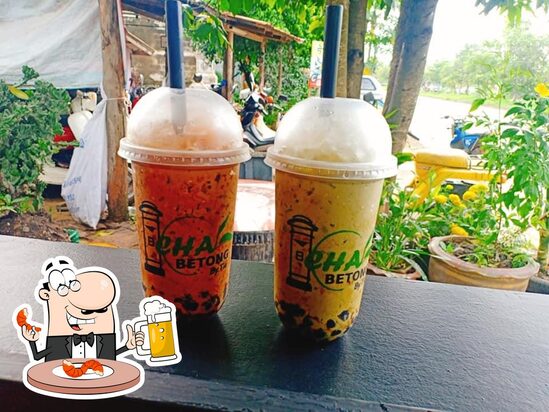 Menu at ร้านชาเบตง สาขากบินทร์บุรี cafe, Kabin