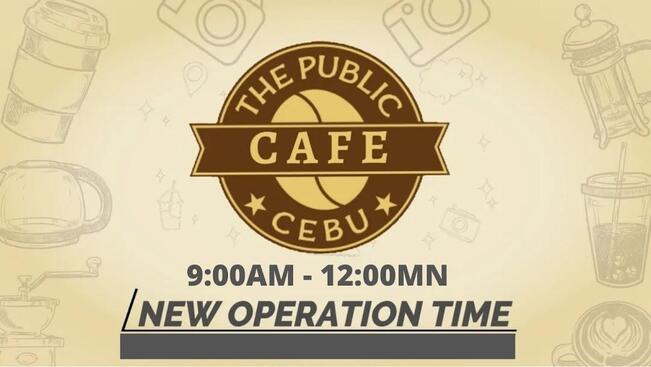 Menu at The Public Cafe, Lapu-Lapu City