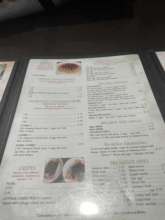 Carta del restaurante Cuatlatl's Family Kitchen, Clinton