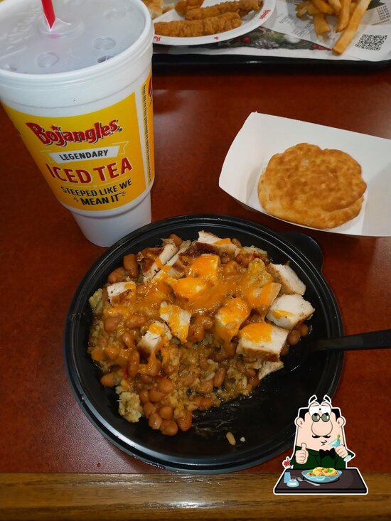 Menu at Bojangles restaurant, Wilson, Tarboro St