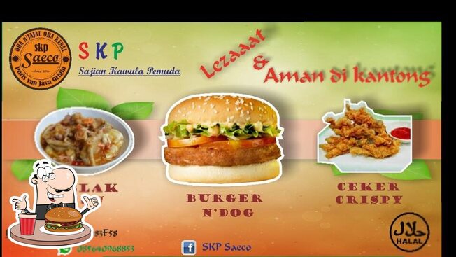Menu at SKP Saeco, Slogohimo