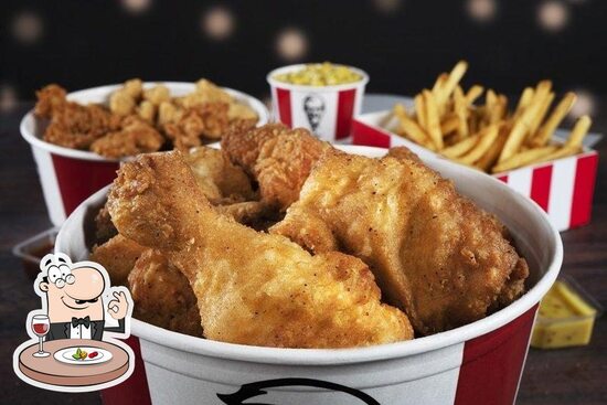 Menu at KFC fast food, Sarnia, 823 Colborne Rd