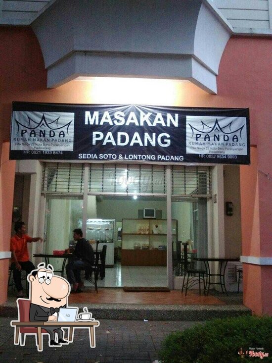 Menu at RM Padang PANDA restaurant, Padalarang