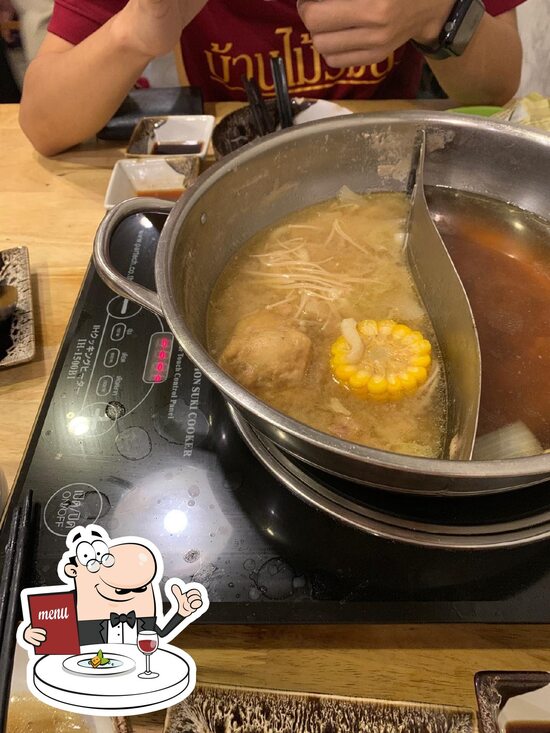 Menu at Tom Toon shabu restaurant, Bangkok, 198 U-Center 1