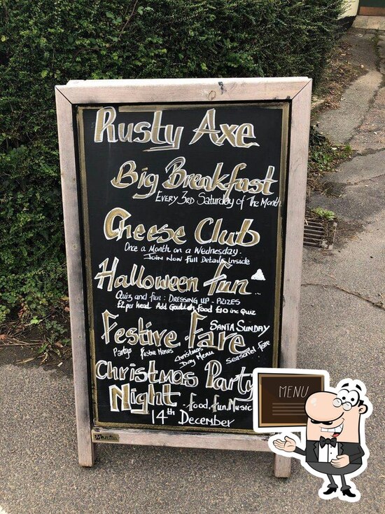 Menu at The Rusty Axe Inn pub & bar, Kingsbury Episcopi