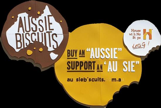 Menu at Aussie Biscuits restaurant, Forbes