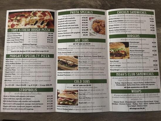 Menu at Two Brother's Pizza pizzeria, Dover
