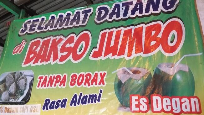 Menu at Bakso Jumbo Boureno restaurant, Trojalu