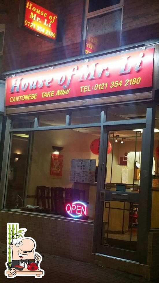 Menu at House of Mr Li fast food, Sutton Coldfield