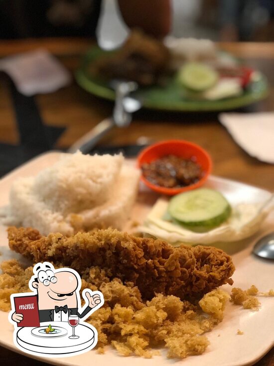 Menu at AKK (Ayam Kremes Kraton) restaurant, South Jakarta, Jl. Tebet ...