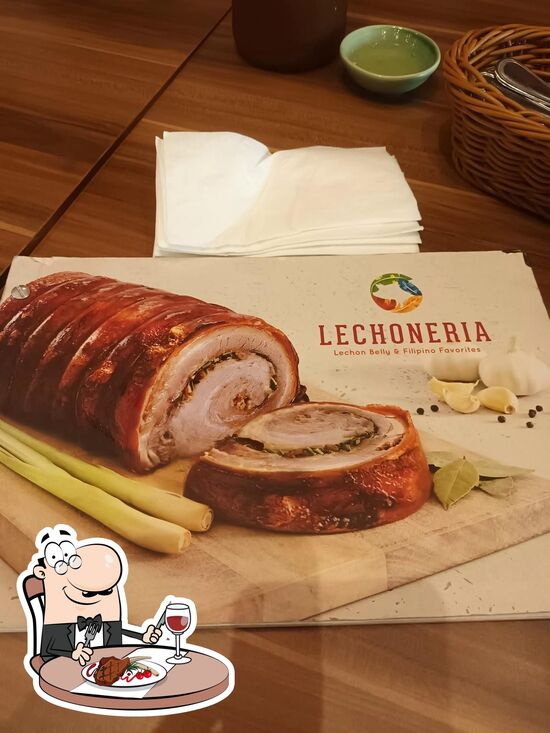 Menu at Lechoneria restaurant, Pasay