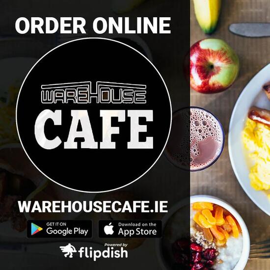 Menu at The Warehouse Cafe, Dublin