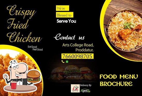 Menu at Crispy fried chicken, Proddatur