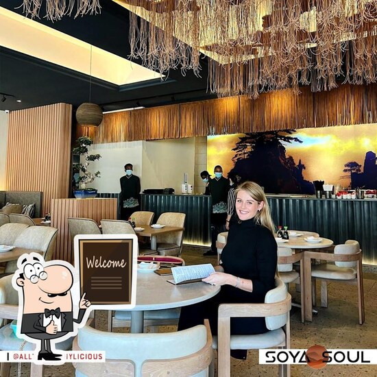 Menu at Soya Soul restaurant, Johannesburg