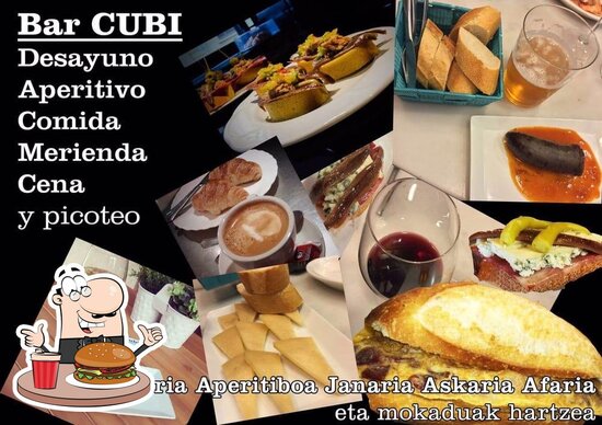 Menu at Bar Cubi, San Sebastián