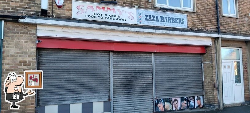 Menu at Sammy's fast food, Sheffield