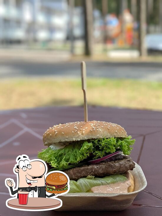 Menu at Burger Bajka restaurant, Pogorzelica