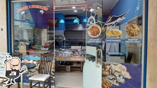 Menu at Detari Fish restaurant, Tirana