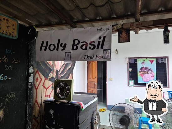 Menu at Holy Basil restaurant, Pai