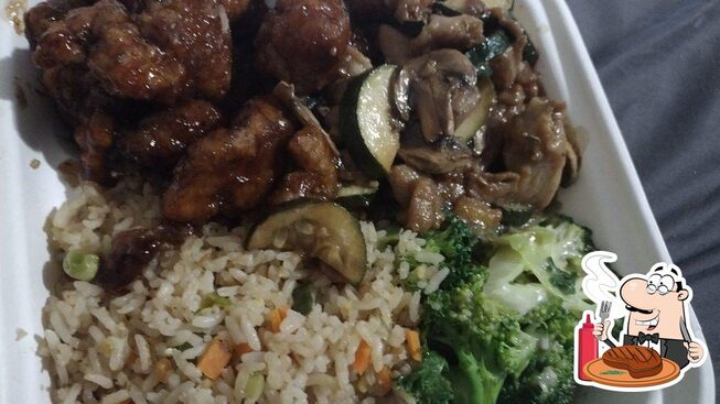 Menu at Panda Express fast food, Houston, Calhoun Rd