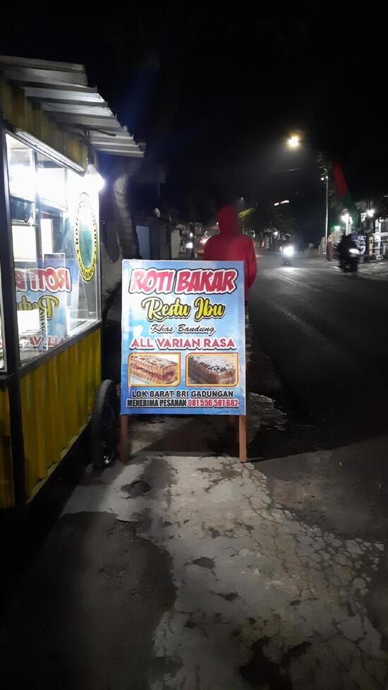 Menu at Roti Bakar Restu Ibu, Tertek