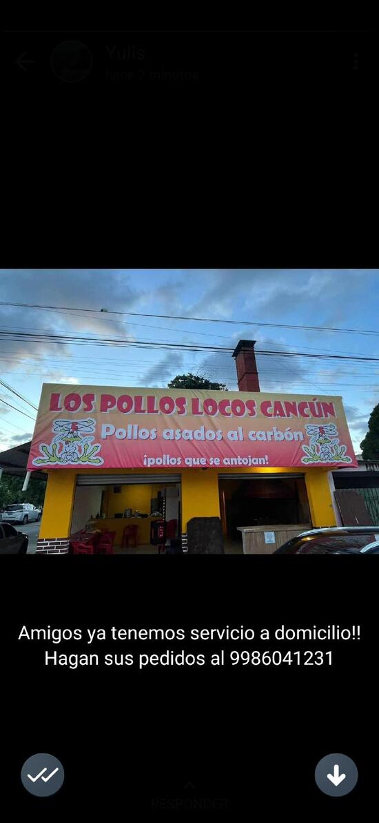 Menu at Los Pollos Locos Cancún restaurant, Cancún