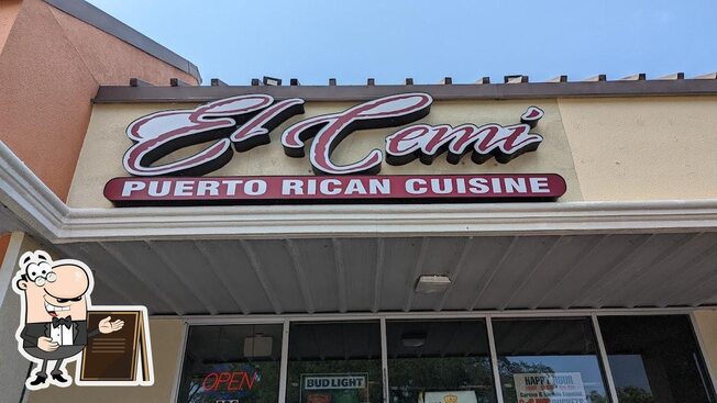 Carta del restaurante El Cemi, Jacksonville