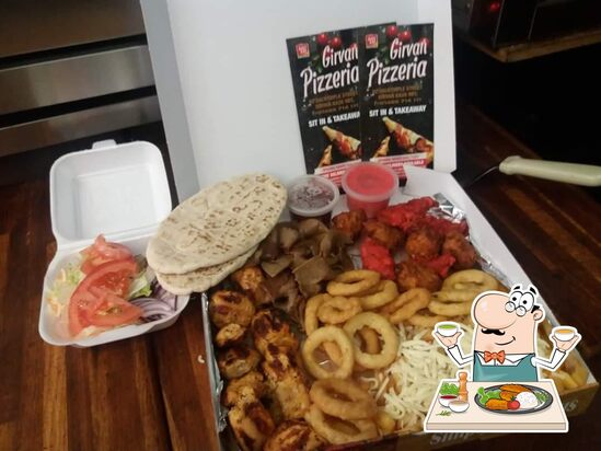 Menu at Girvan Pizzeria, Girvan