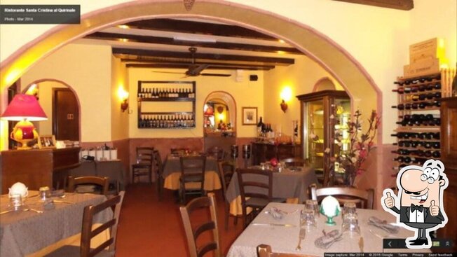 Menu au Ristorante Santa Cristina al Quirinale, Rome