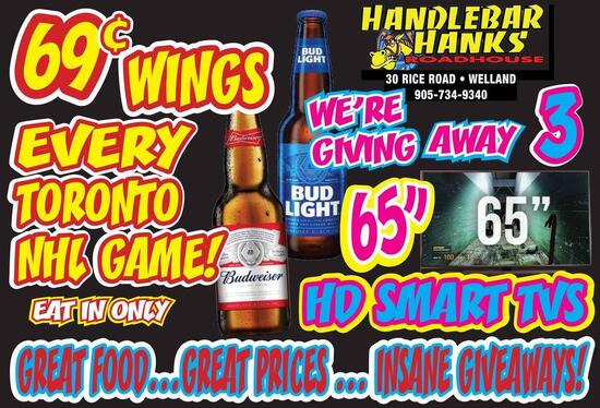Handlebar Hanks Roadhouse in Welland - Restaurant menu and reviews