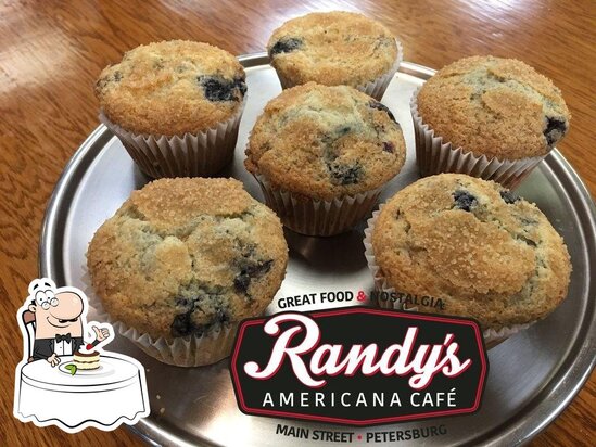 Menu at Randy’s Americana Café restaurant, Petersburg