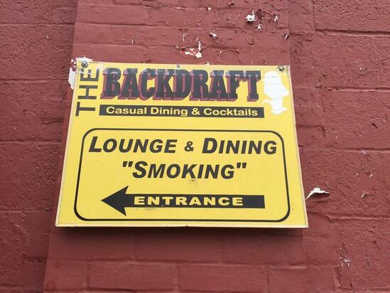 Menu at Backdraft steakhouse, Kinsale, Oldhams Rd