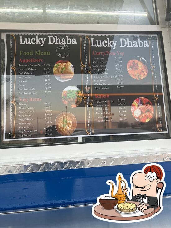 Menu at Lucky Dhaba Indian Restaurant, Rhome
