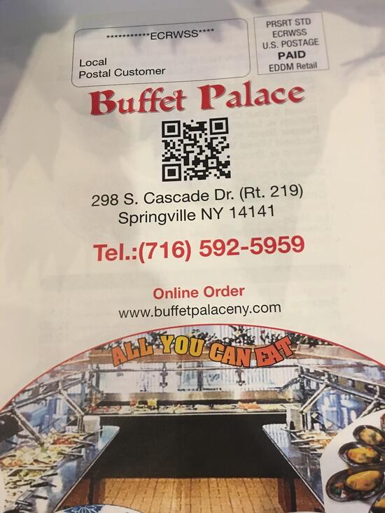 Buffet palace, Springville - Restaurant menu, prices and reviews