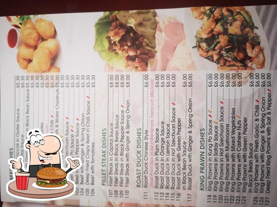 Menu at Golden bridge restaurant, Bourne